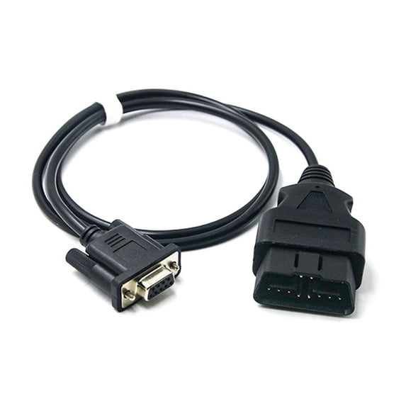 J1962 12V 24V OBD Cable 100CM 16 Pin Male to DB9 Female VGA D-Sub 9 Pin ...