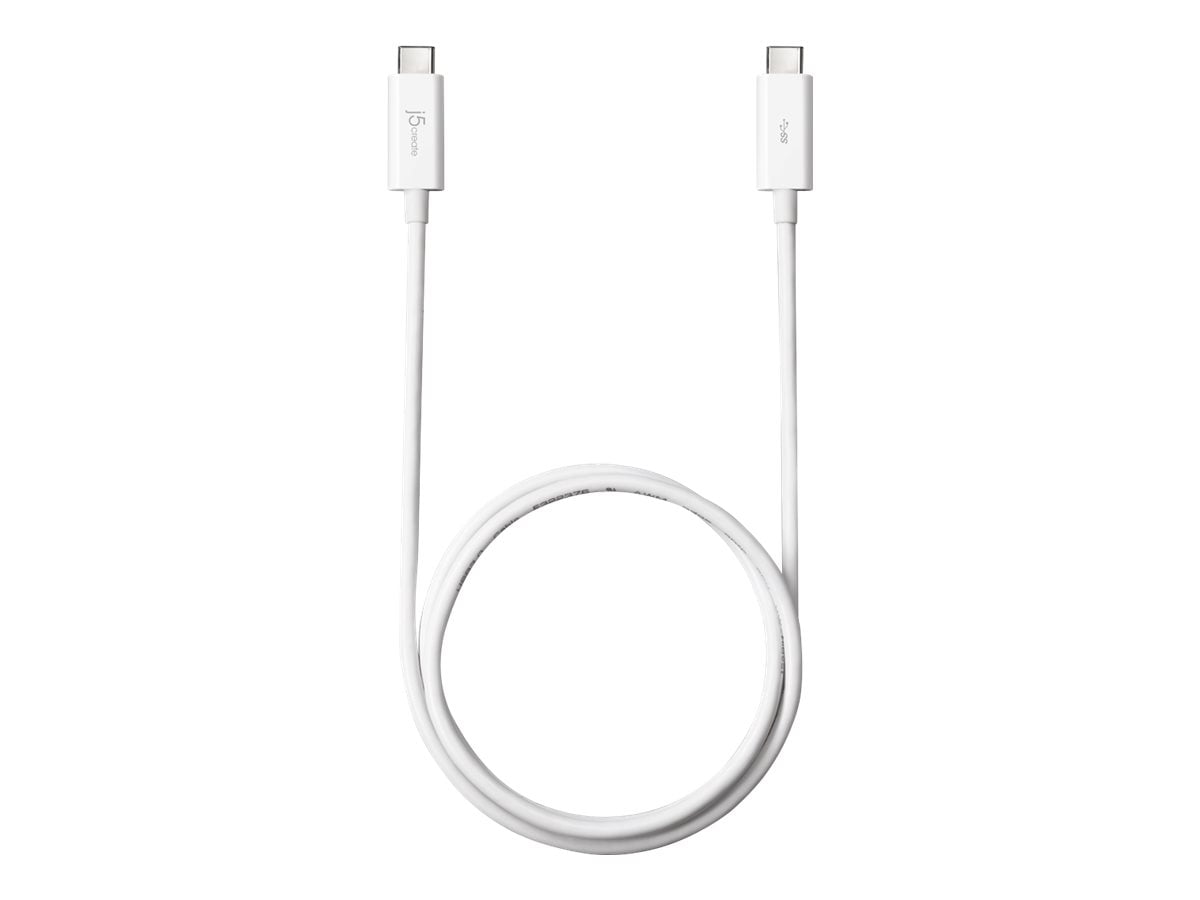 J5 Create JUCX01 High-Speed USB 3.1 Type-C to Type-C Coaxial Cable for ...