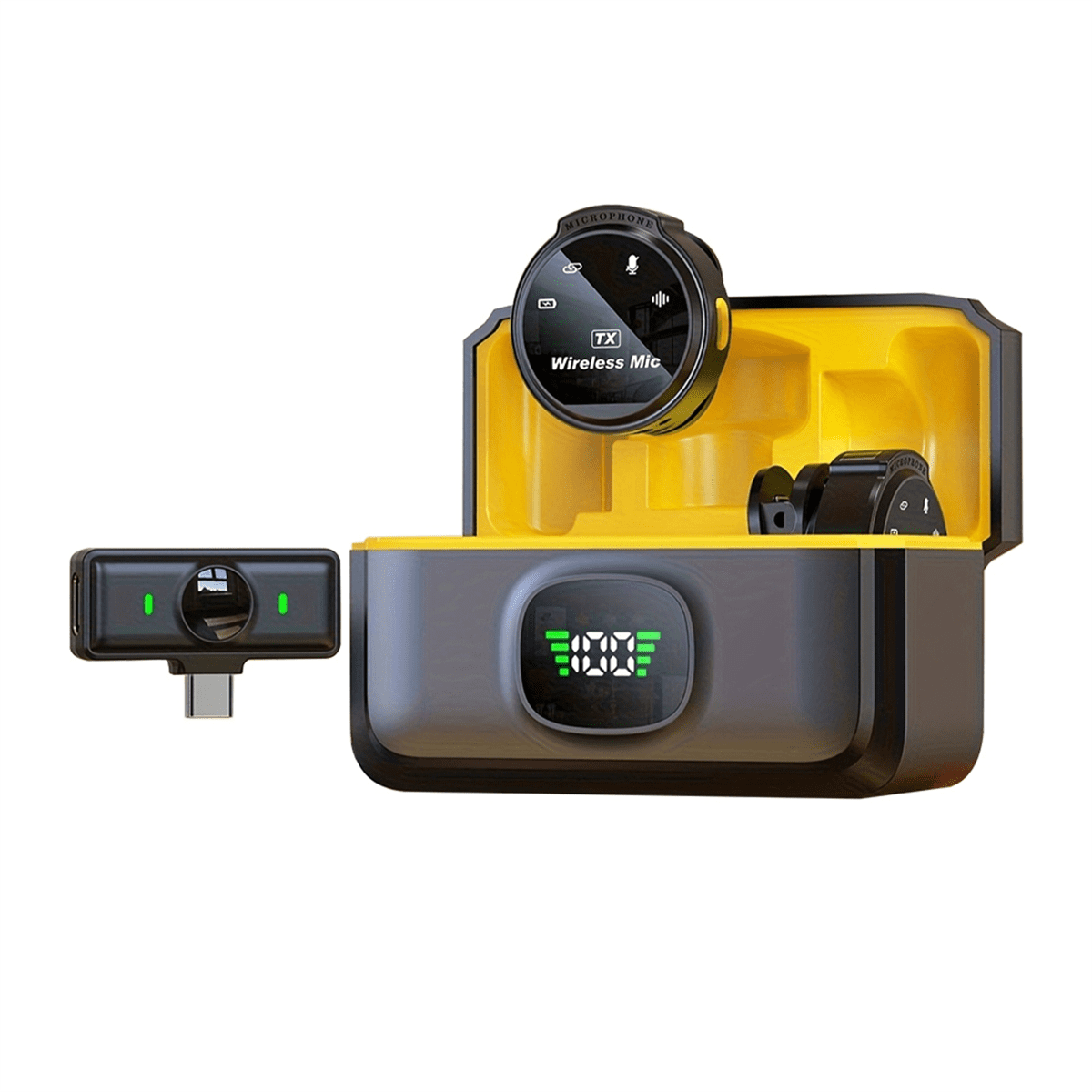 J6 Wireless Lavalier Microphone Plug & Play Lapel Mic for Video ...