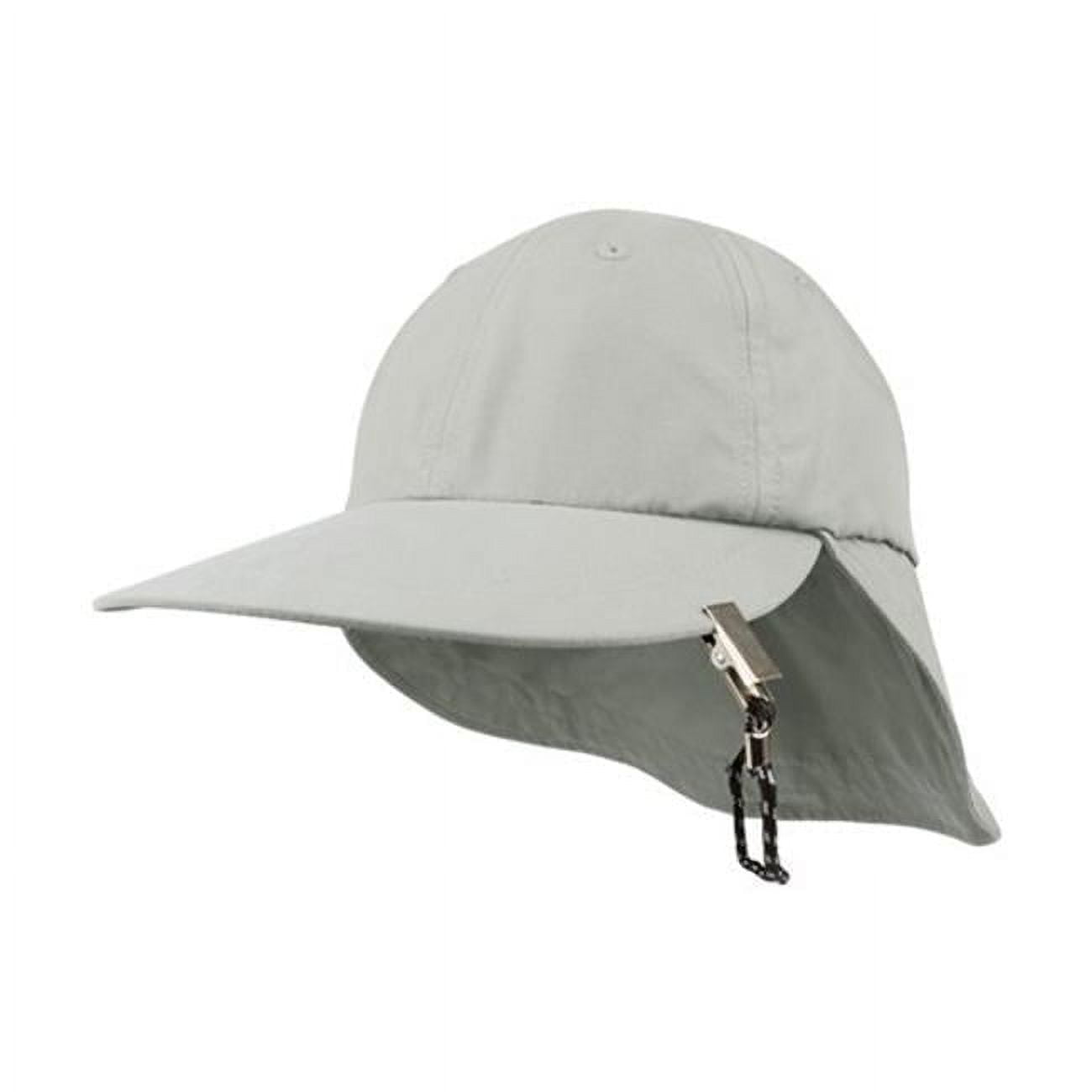 J6933 Microfiber Cap With Flap, Grey - Walmart.com