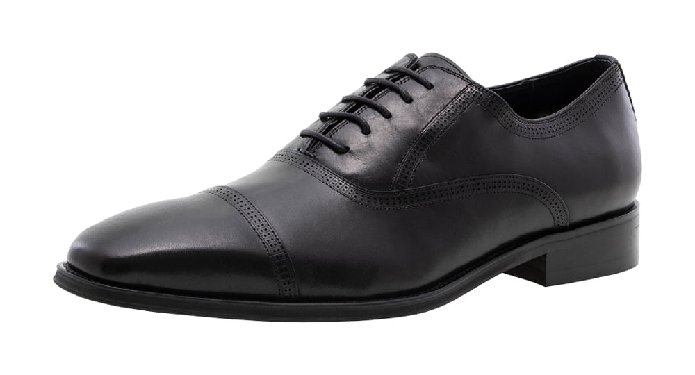 J75 Men's McCrae Leather Cap-Toe Oxford | Hand Painted Formal Dress Shoes - Walmart.com