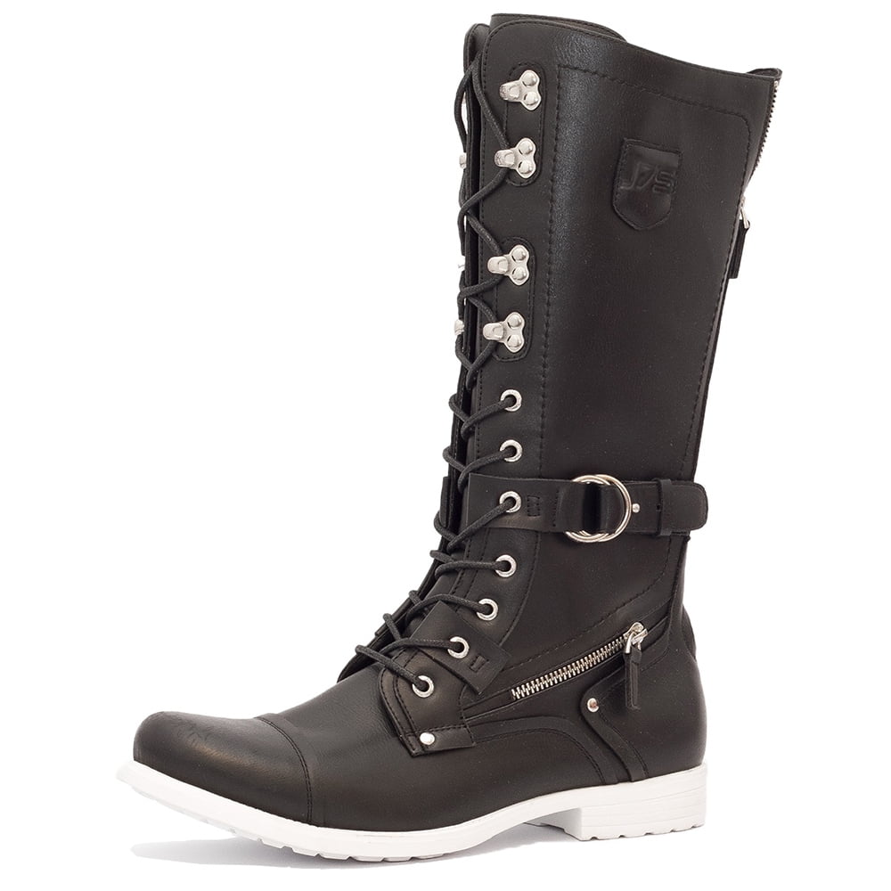 J75 by Jump Decoy Stylish Knee Hight Cap-toe Lace-up & Inside Zipper ...