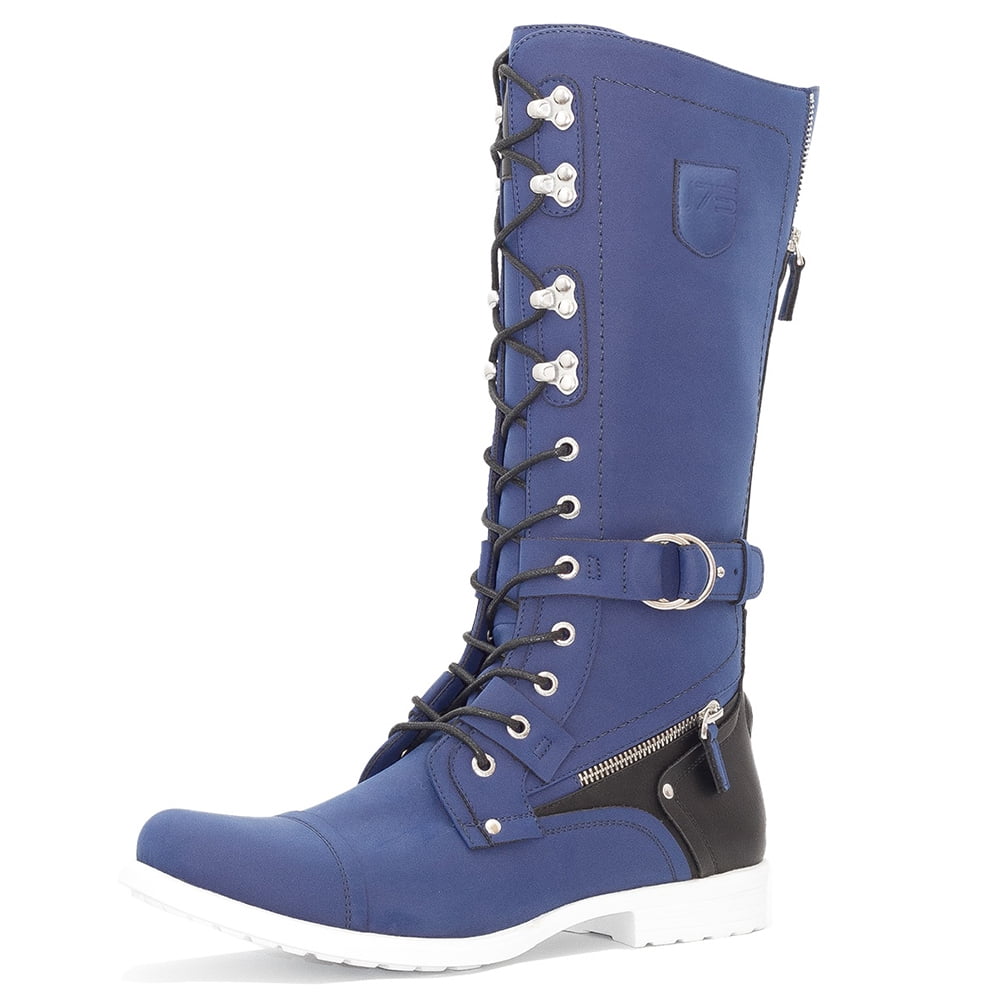 J75 by Jump Decoy Stylish Knee Hight Cap-toe Lace-up & Inside Zipper ...