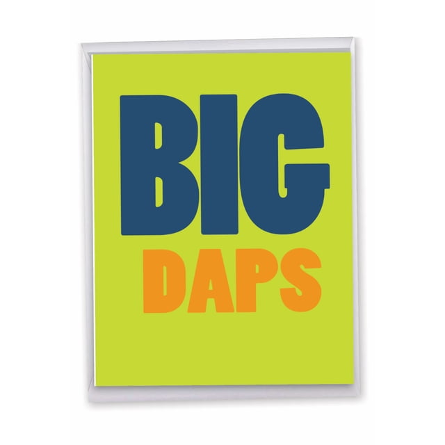 J9680 Jumbo Funny Congratulations Greeting Card: 'Big Daps ...