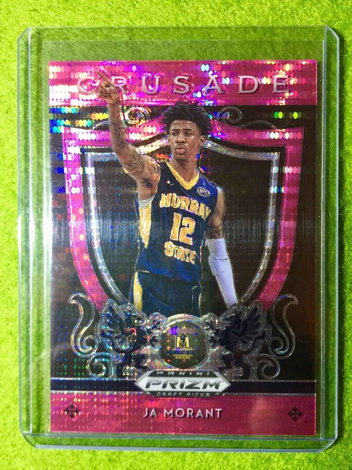 JA MORANT RC PRIZM ROOKIE CARD MS GRIZZLIES 2019 Prizm PINK PULSAR ...