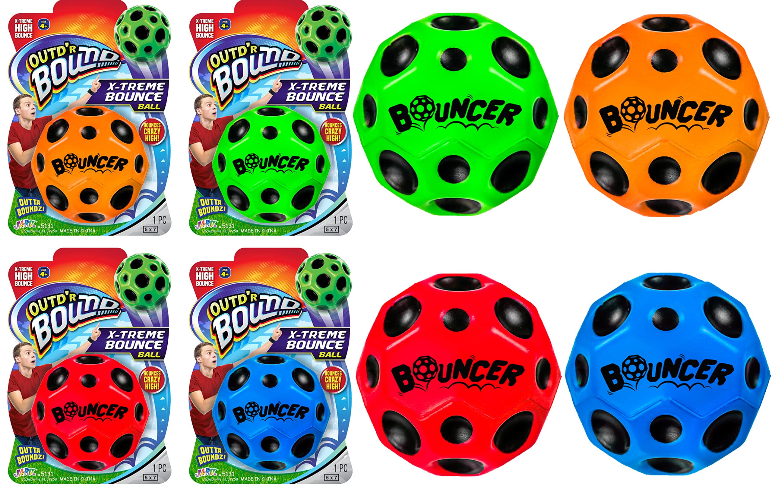 JA-RU Extreme High Bounce Galaxy Ball (2 Units) Super Bouncy Balls for ...