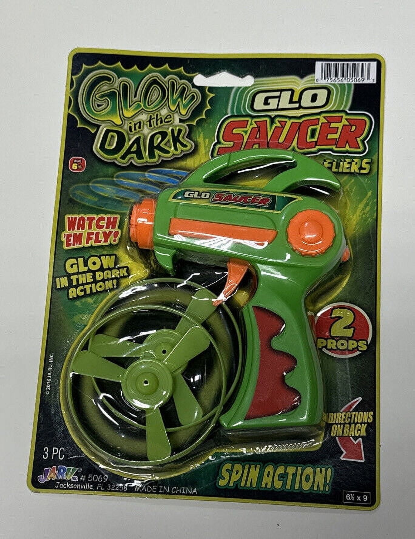 JA-RU Glow in the Dark GLO Saucer Fliers Shooting Flying (Pack of 20 ...