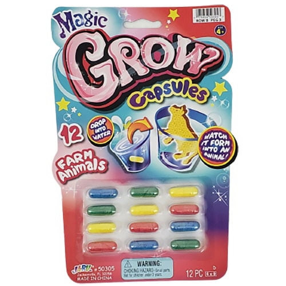 JA-RU Inc. Toys - MAGIC GROW CAPSULES (12 Farm Animals) - Walmart.com