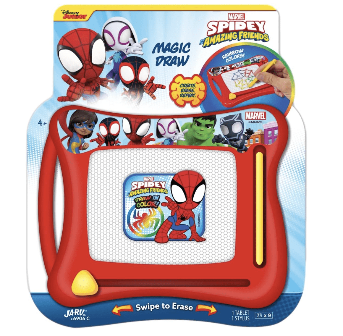 Customer reviews for JA-RU Marvel Spiderman Magic Magnetic Drawing Board (1 Toy) Draw, Sketch ...