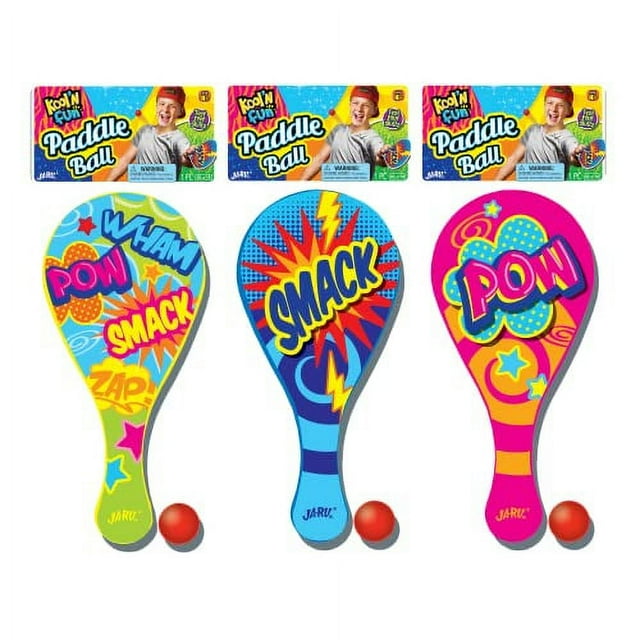 JA-RU Paddle Ball with String (Pack of 3) | Real Quality Paddle Balls ...
