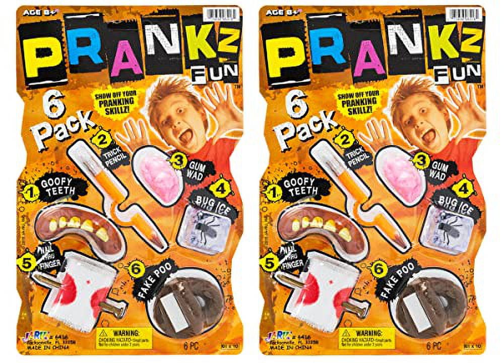 JA-RU Pranks Kit for Kids, 2 Sets, 6 Gag Toys, Scary Party Favors ...