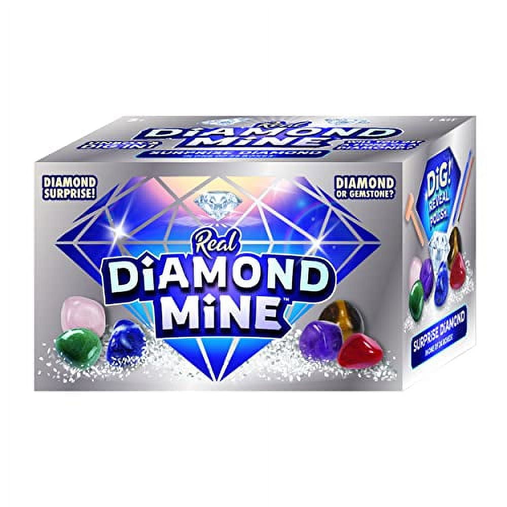 JA-RU Real Diamond Mine Gemstone Dig Kit (2 Packs) Mystery Rock ...