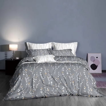 SORMAG Duvet Cover Set Soft Washed Microfiber Duvet Cover 3 Pieces King ...