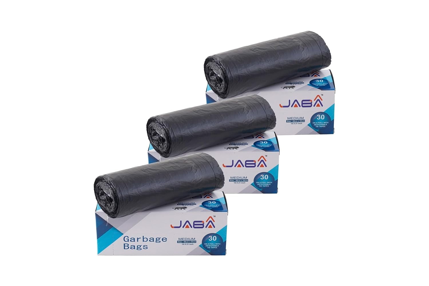 JABA Garbage BagsDustbin BagsTrash Bags Medium 19x21 inches Black 9 - Walmart.com