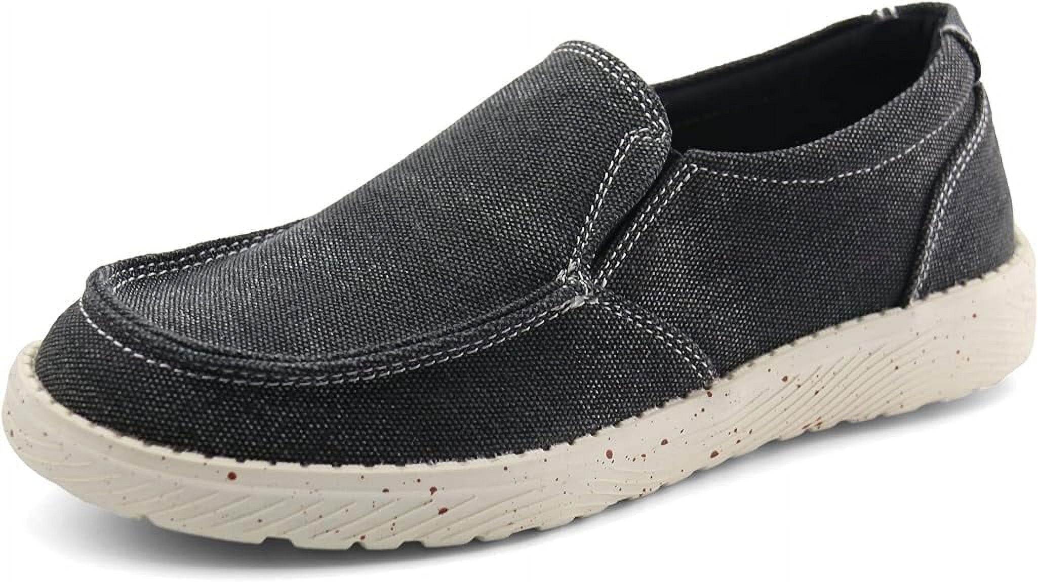 JABASIC Women Slip-on Canvas Loafer Lightweight Casual Walking Flat ...