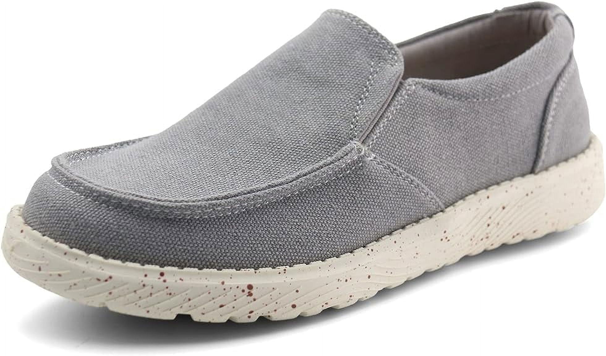 JABASIC Women Slip-on Canvas Loafer Lightweight Casual Walking Flat ...