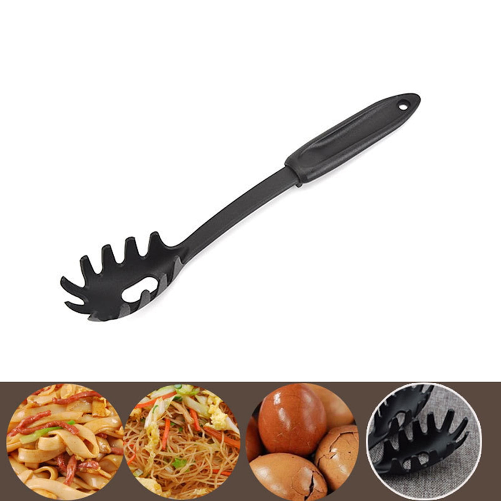 JABUUO 12inch Spaghetti Fork Spoon Pasta Server Nylon Utensil Kitchen ...