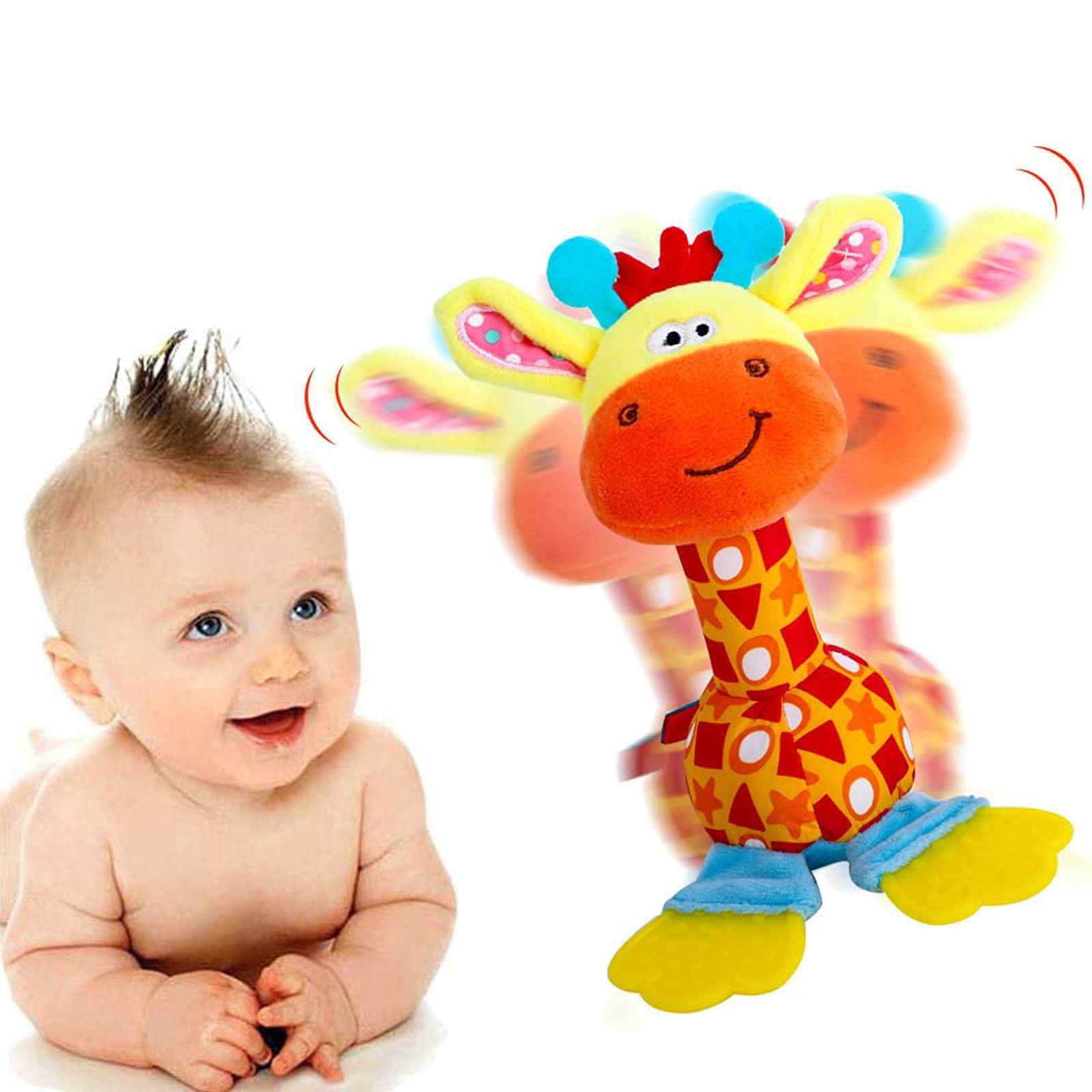 JABUUO Baby Soft Rattles Shaker Infant Developmental Hand Grip Baby ...