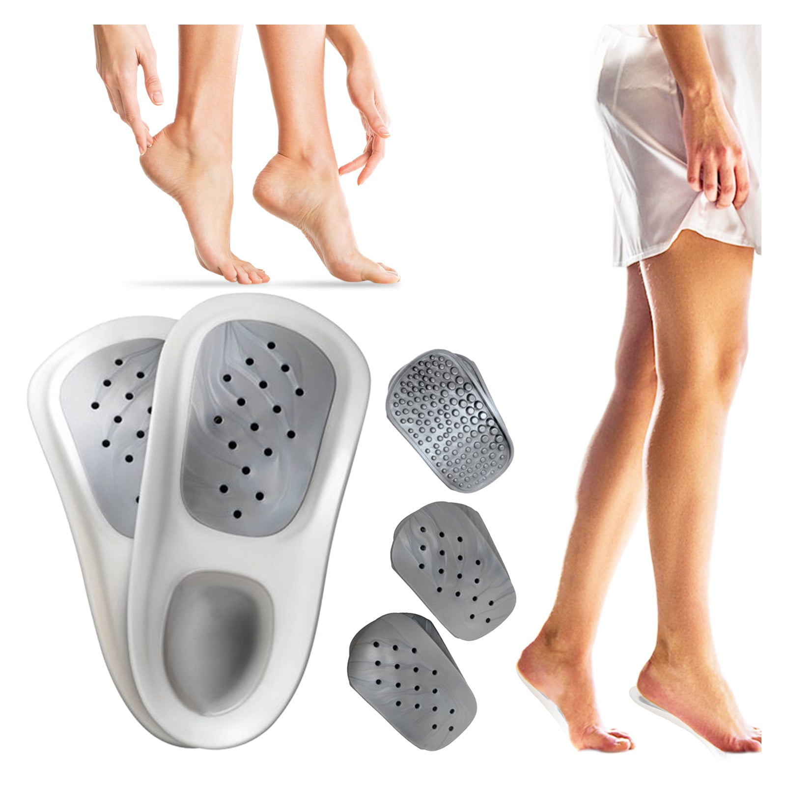 JABUUO Detachable Combined Breathable Female Foot Arch Pad Rear Pad ...