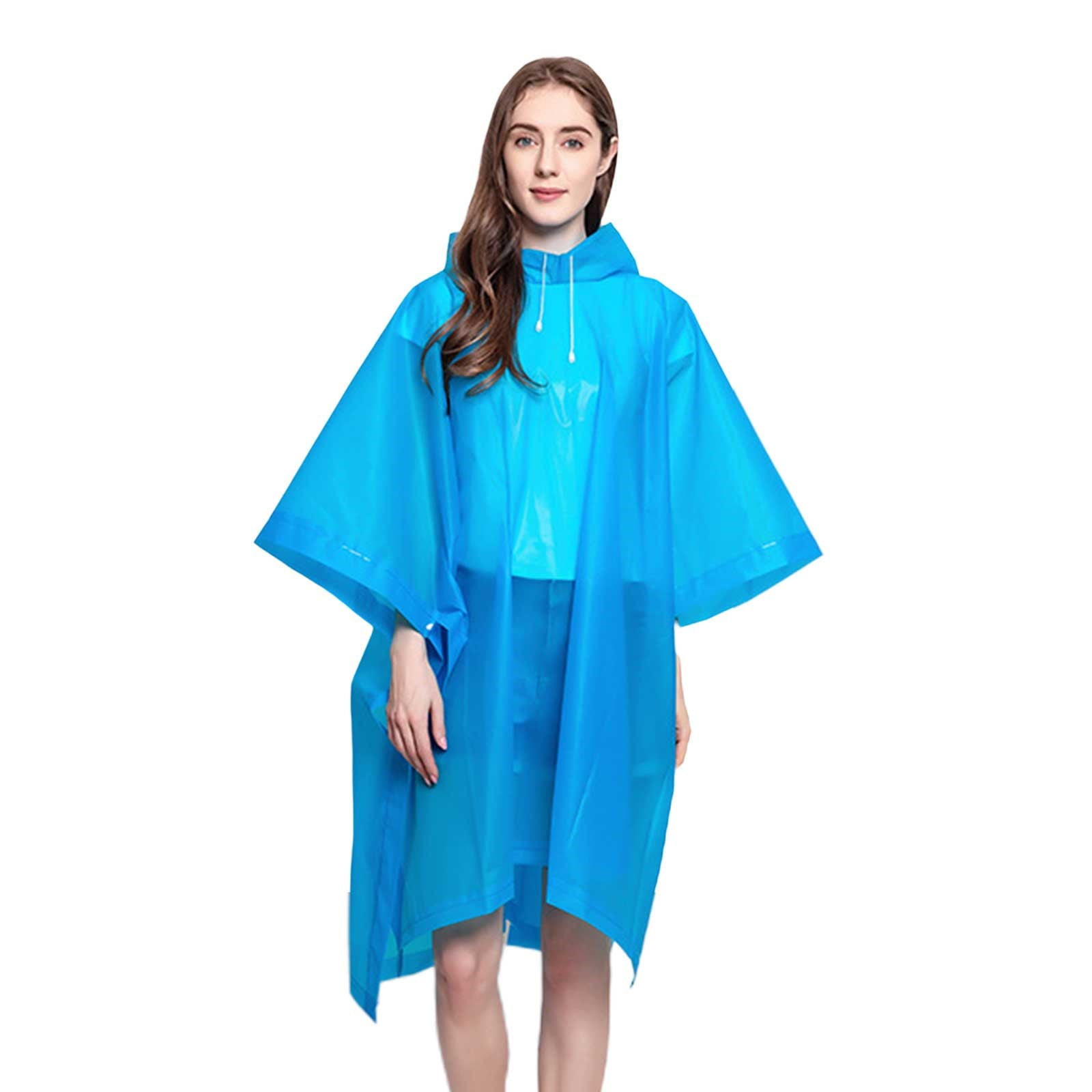 JABUUO Rain Ponchos Raincoats For Adults Women Men Reusable Rain Jacket ...