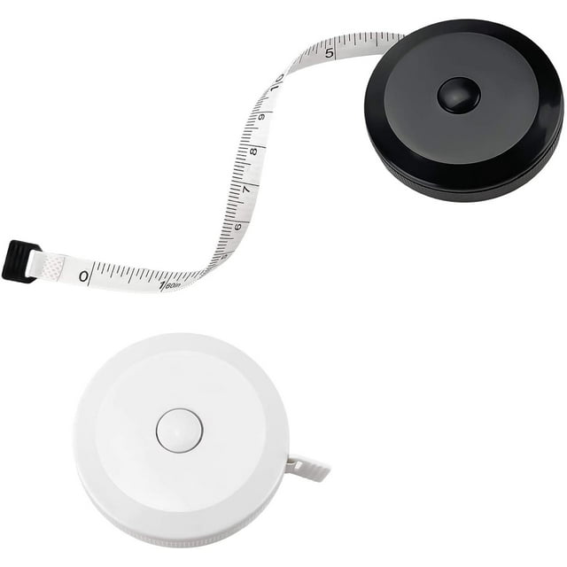 JABUUO Round Tape Measure All Black Mini Telescopic Tape 150 cm ...