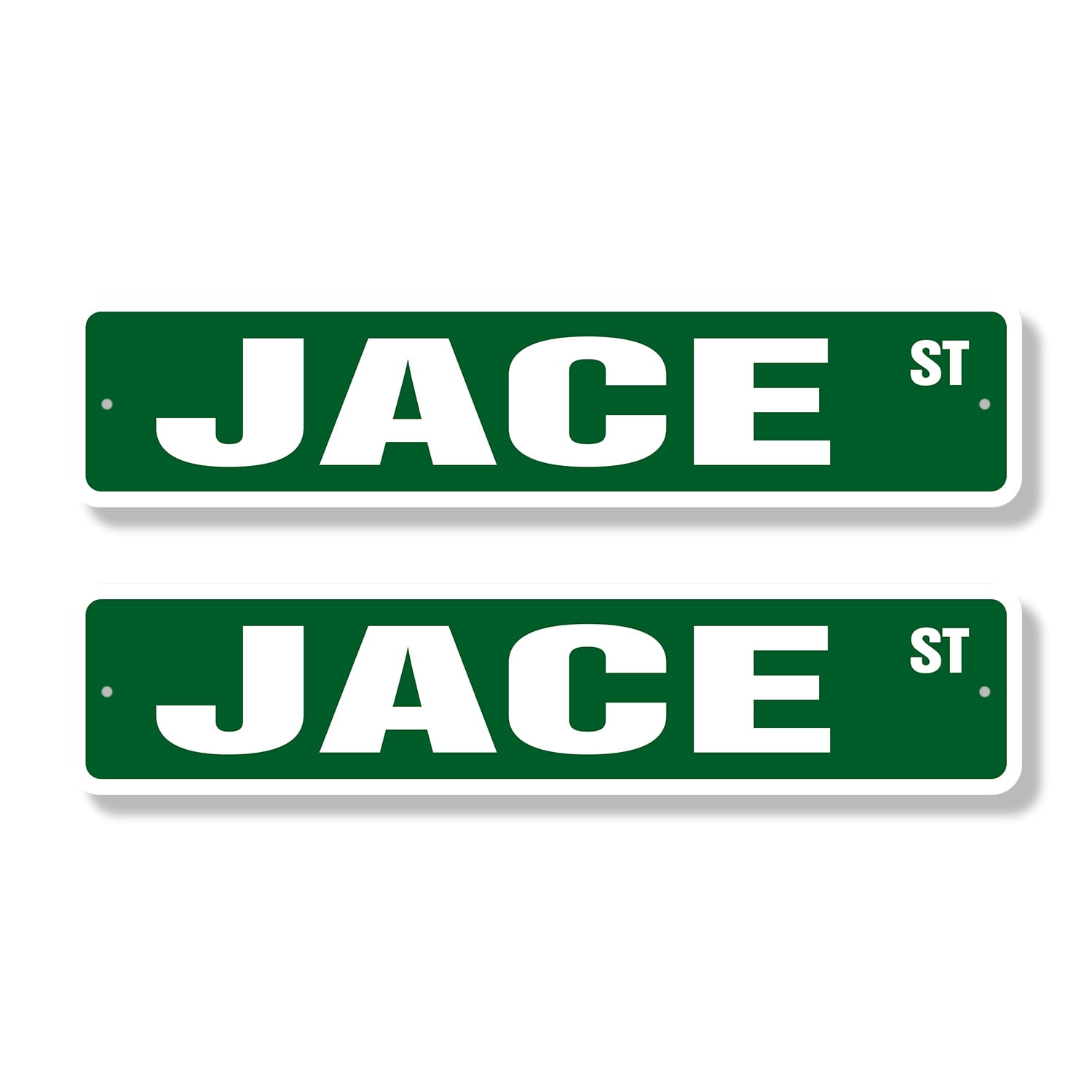 JACE Classic Street Sign (2 Pack) Childrens Name Room Sign Road Sign ...