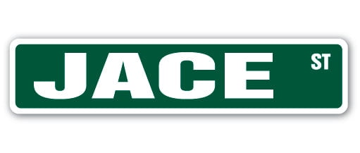 JACE Street Sign Childrens Name Room Sign | Indoor/Outdoor | 30" Wide ...