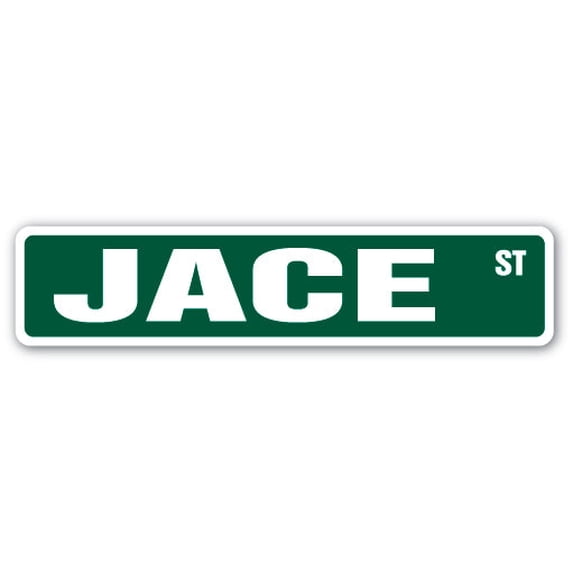 JACE Street Sign Childrens Name Room Sign | Indoor/Outdoor | 30" Wide ...