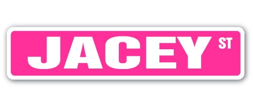 JACEY Street Sign Childrens Name Room Sign | Indoor/Outdoor | 24" Wide ...