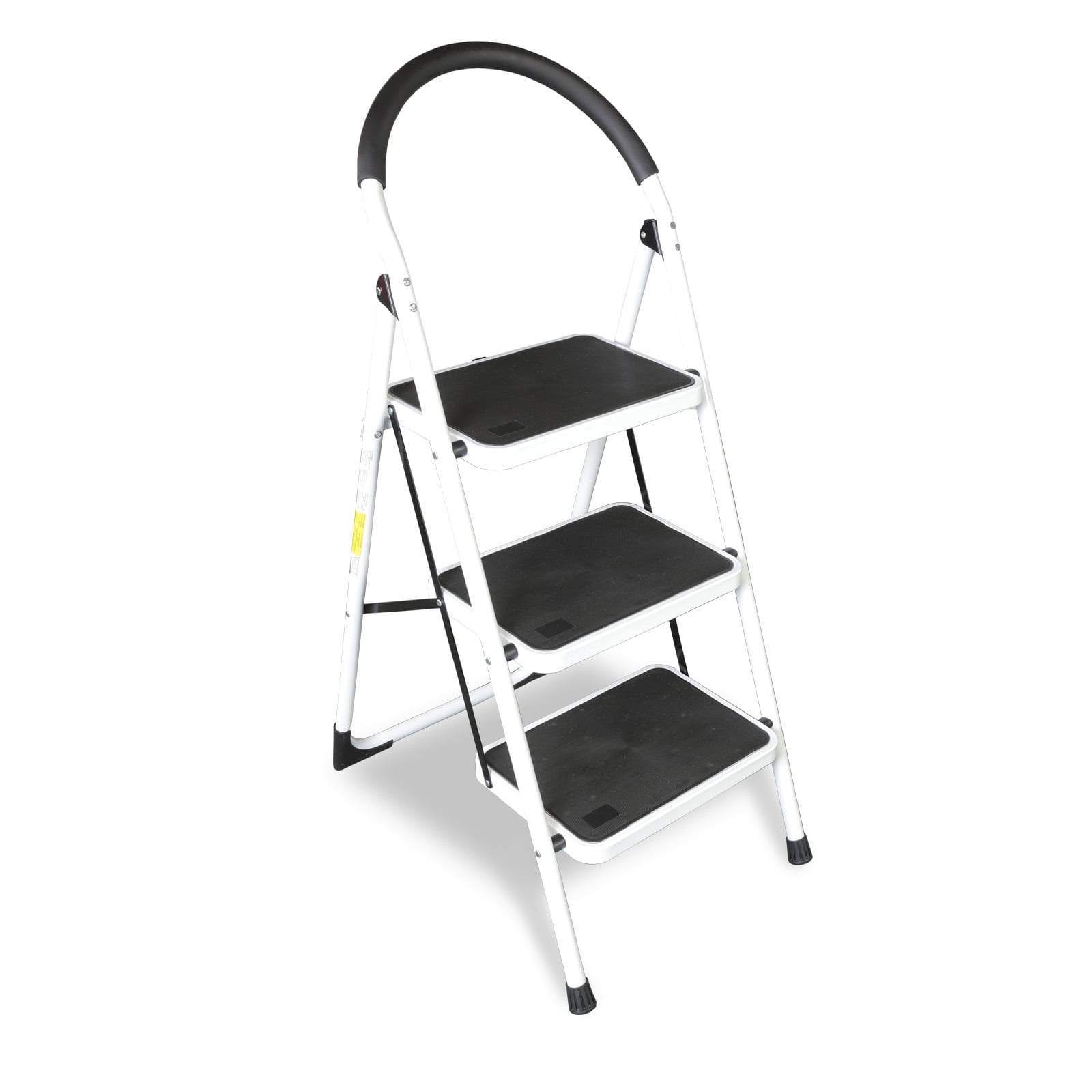 3 Step Ladder, Folding Lightweight Step Stool with Wide Anti-Slip Pedal ...