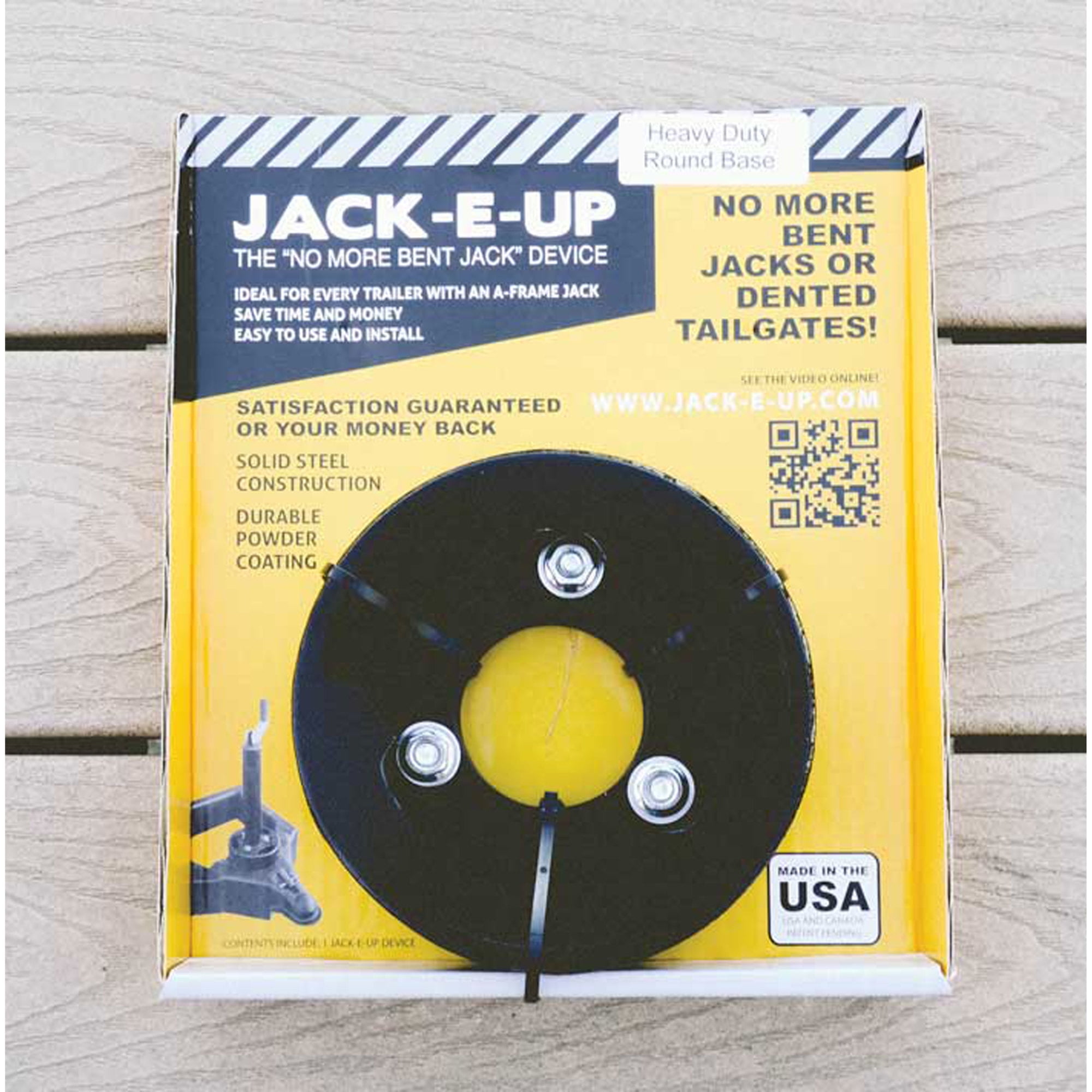 JACK-E-UP 5178 Heavy Duty Round Base Jack-E-Up - Black - Walmart.com