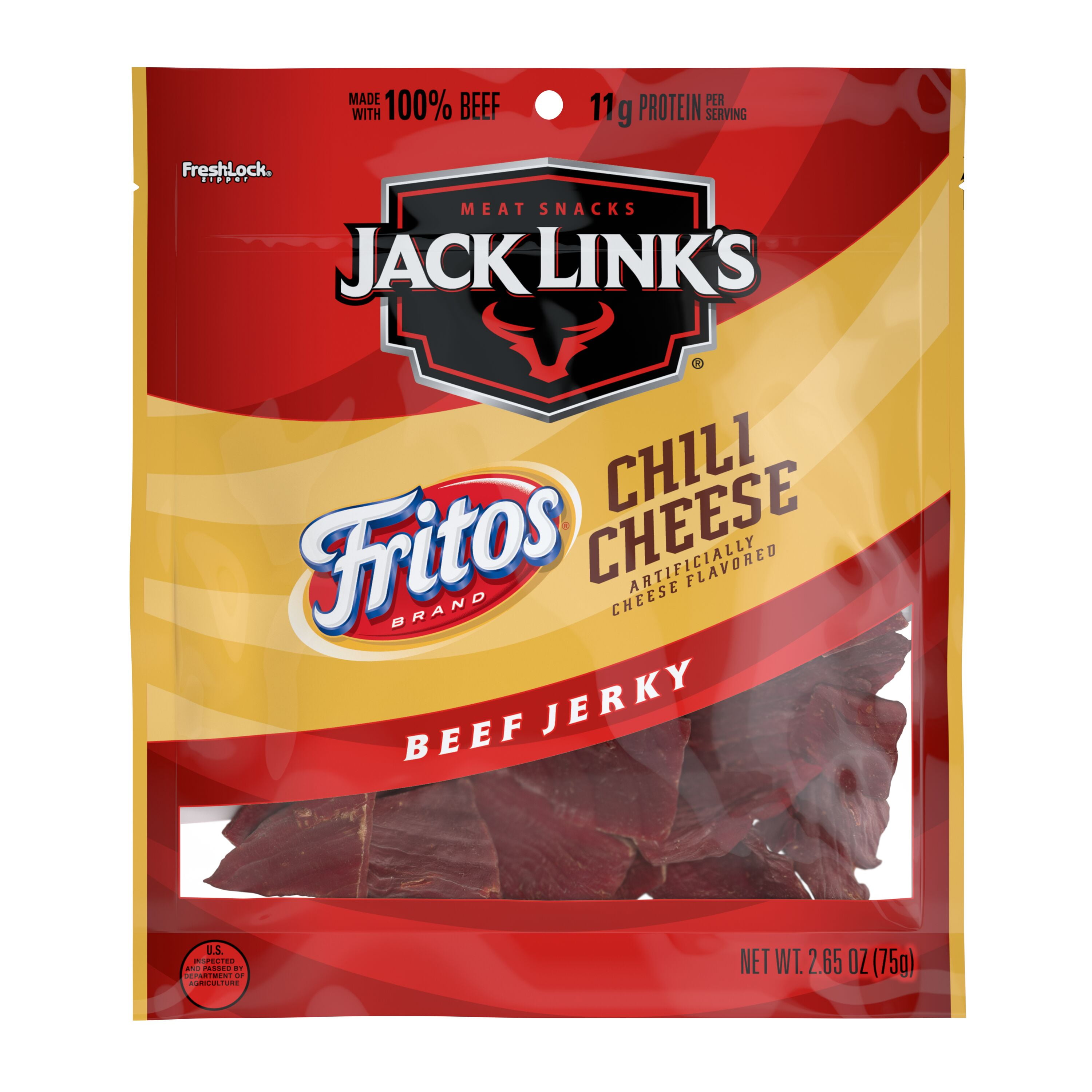 Jack Link's Jerky Fritos Chili Cheese Artificially Flavored 2.65 Ounce ...