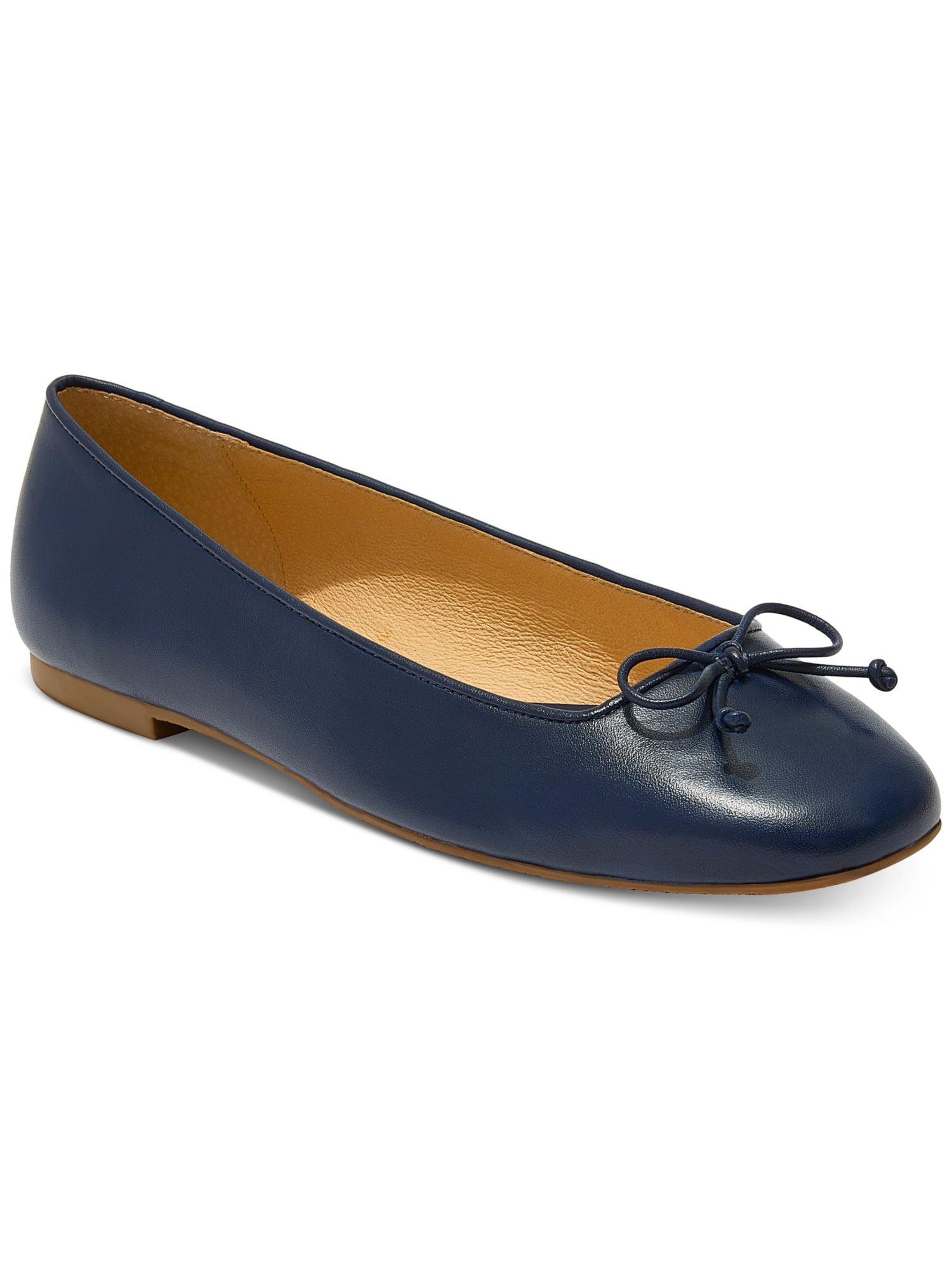 JACK ROGERS Womens Navy Bow Accent Padded Kenlyn Square Toe Slip On ...
