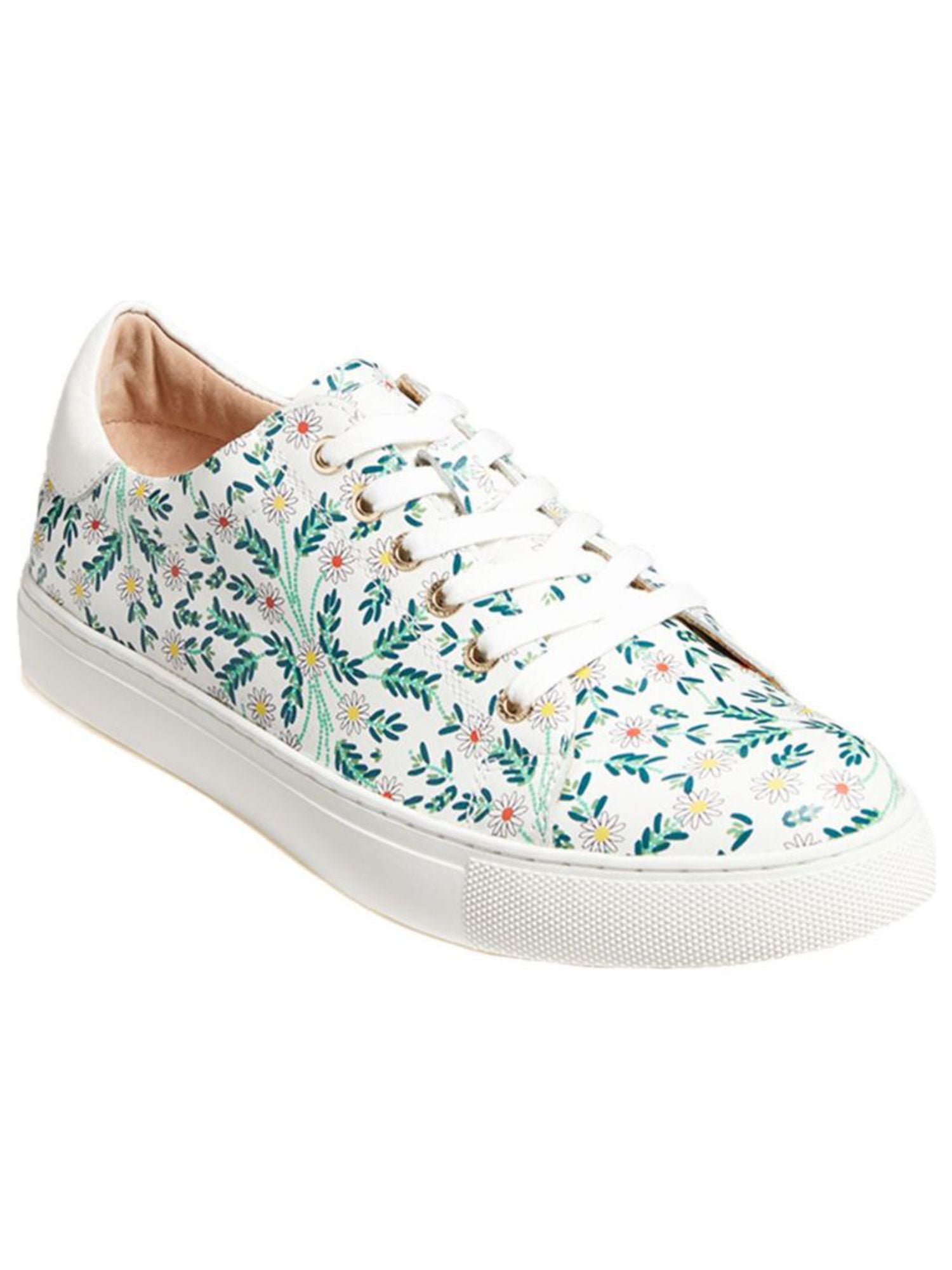JACK ROGERS Womens White Floral Cushioned Rory Daisy Round Toe Platform ...