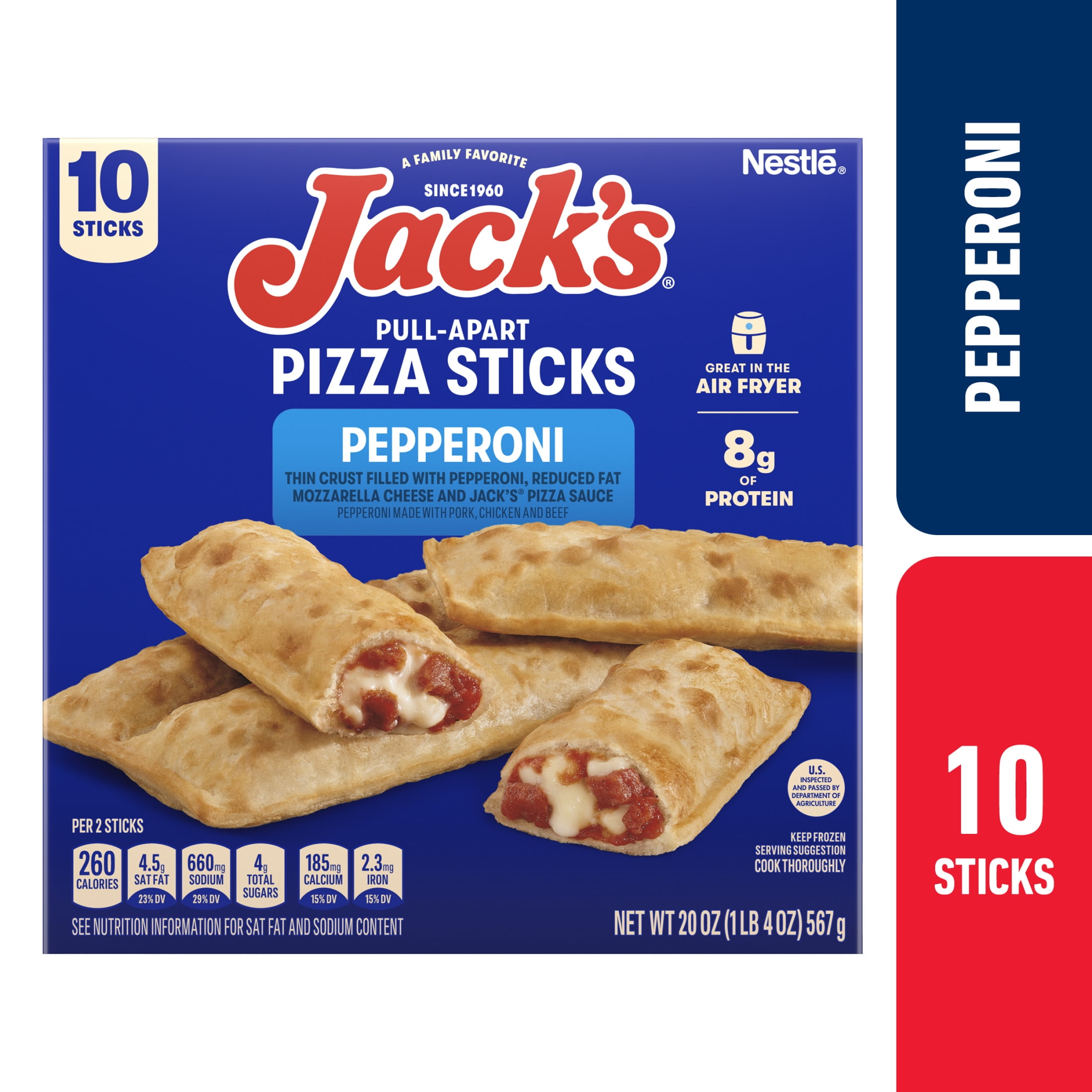 Jack's Pepperoni Pizza Stick Snacks, 20 oz (Frozen) - Walmart.com