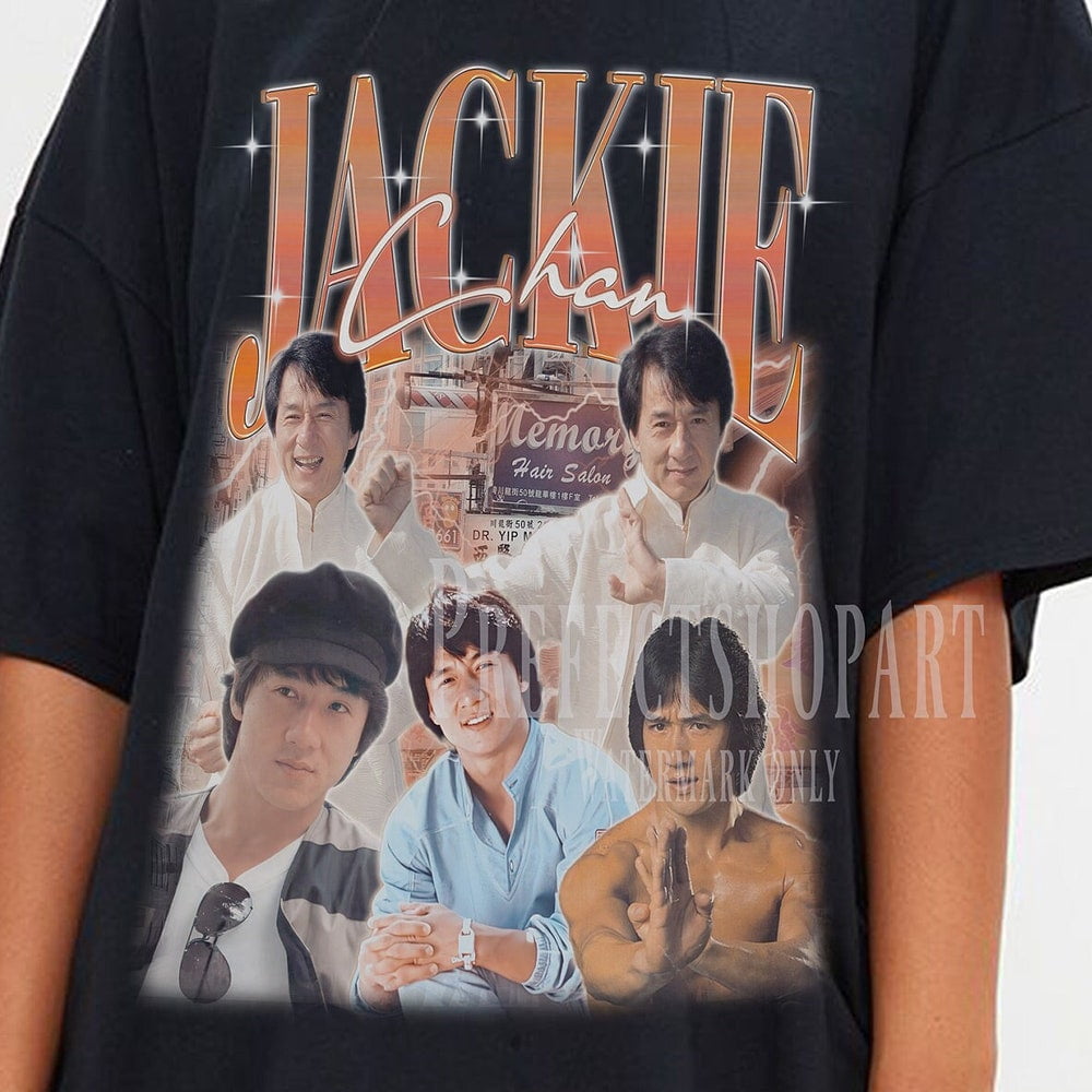 JACKIE CHAN Vintage Shirt, Jackie Chan Homage Funny Tees, Jackie Chan ...
