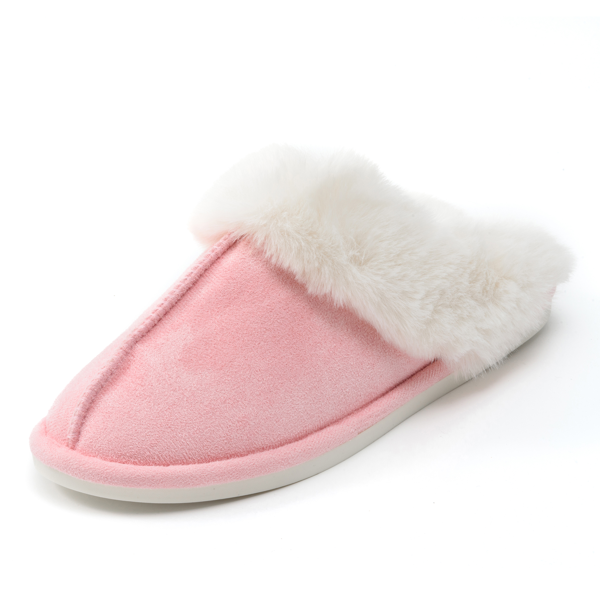 Women's Light And Fluffy Soft Plush Sandal Slippers with No-Slip Rubber ...