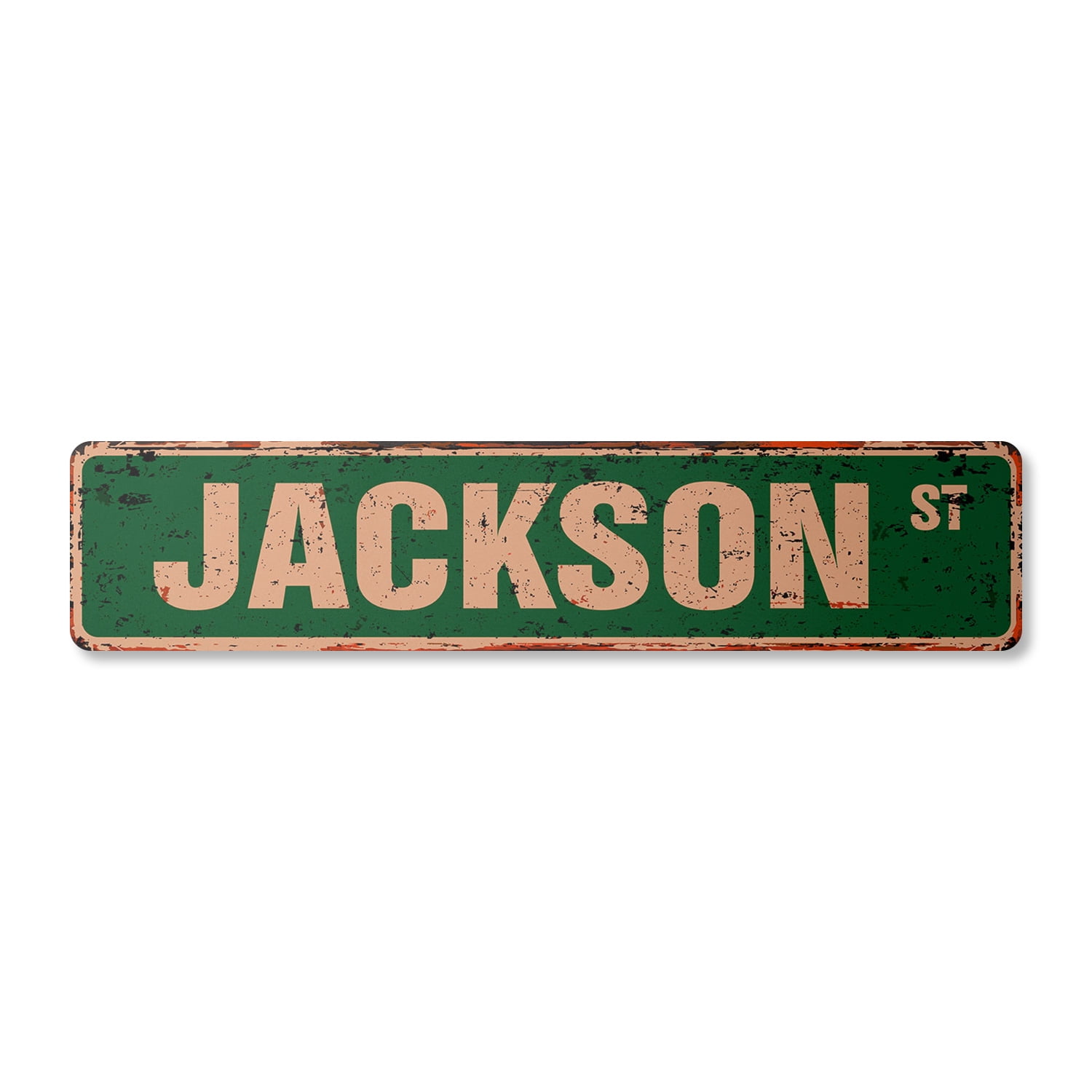 JACKSON Vintage Plastic Street Sign Childrens Name Room Sign | Indoor ...