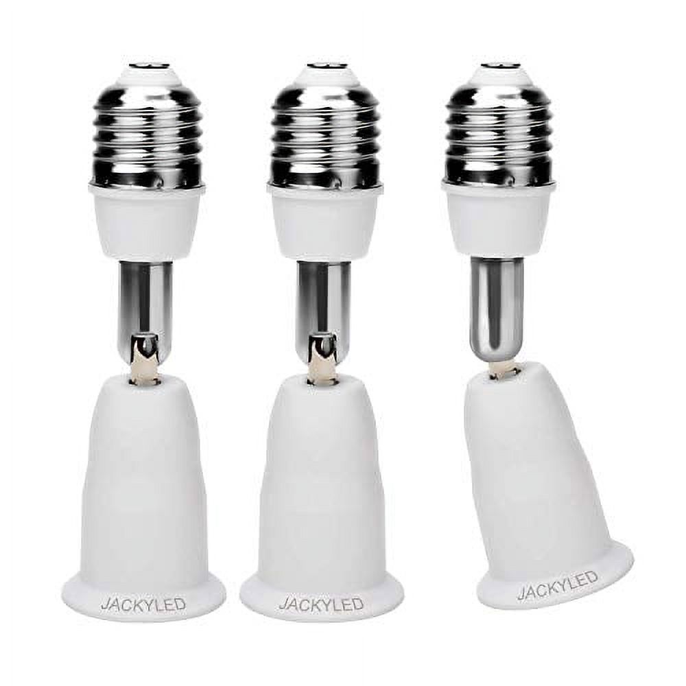 JACKYLED E26 to E26 Light Socket Extender 3.9”/10CM Extension, E26 E27 ...