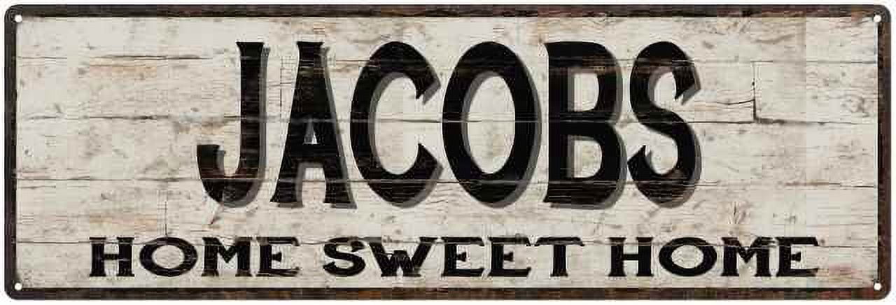 JACOBS Rustic Home Sweet Home Sign Gift 6x18 Metal Decor 206180084233 ...