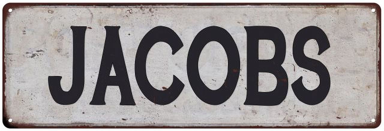 JACOBS Vintage Look Rustic Chic Metal Sign 8x24 108240036430 - Walmart.com