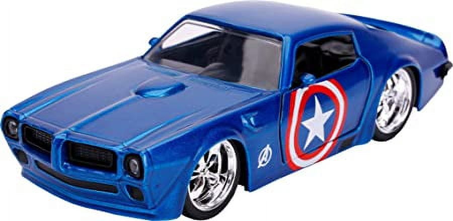 Marvel 1:32 1971 Pontiac Firebird Captain America Die-cast Car, Toys ...