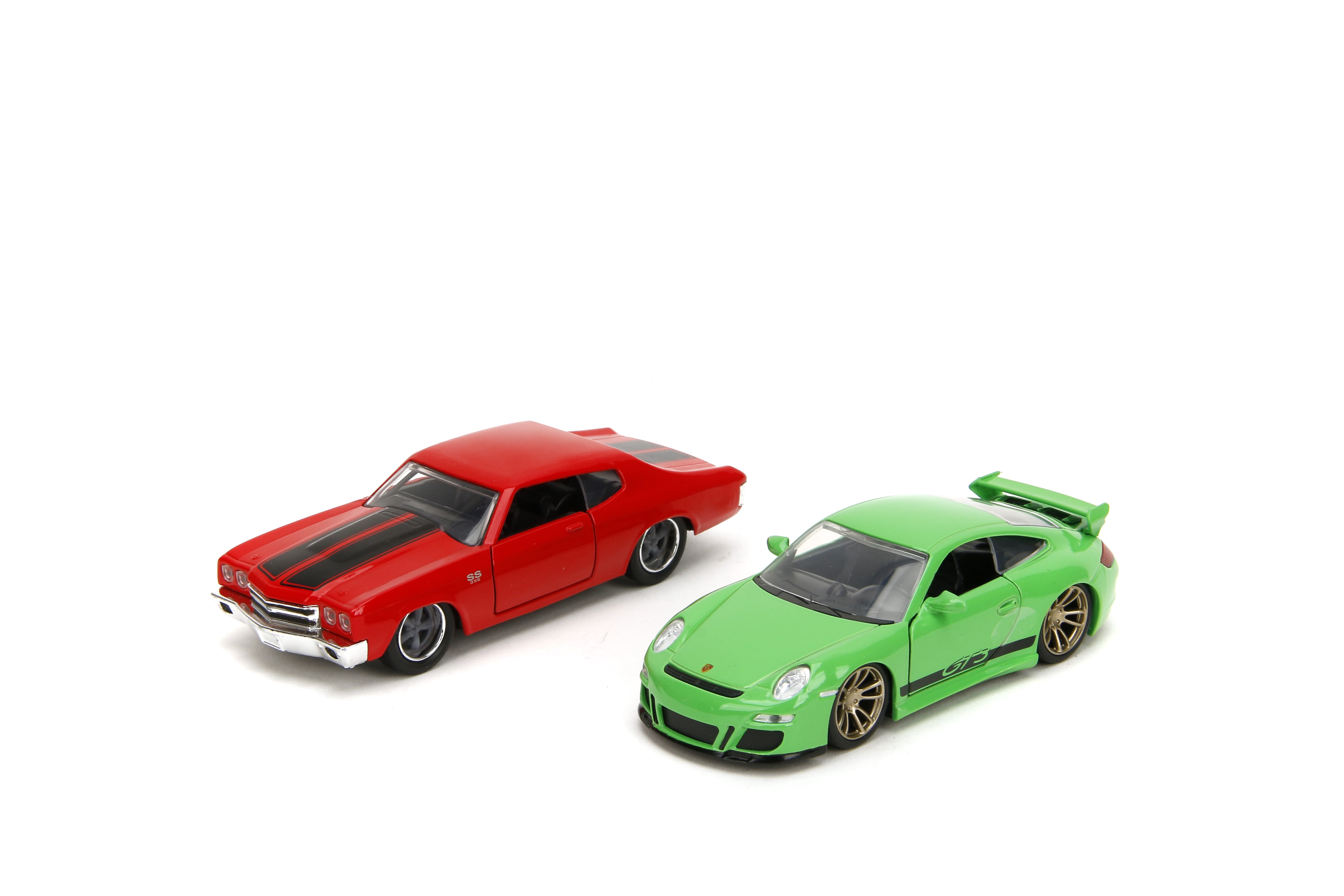 Jada Fast & Furious 1:32 Twin Pack, Porsche 911 GT3 RS 997 & 1970 Chevy ...