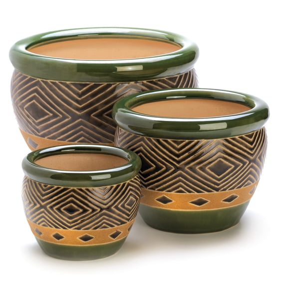 Zingz and Thingz Jade Planters (Set of 3) - Walmart.com