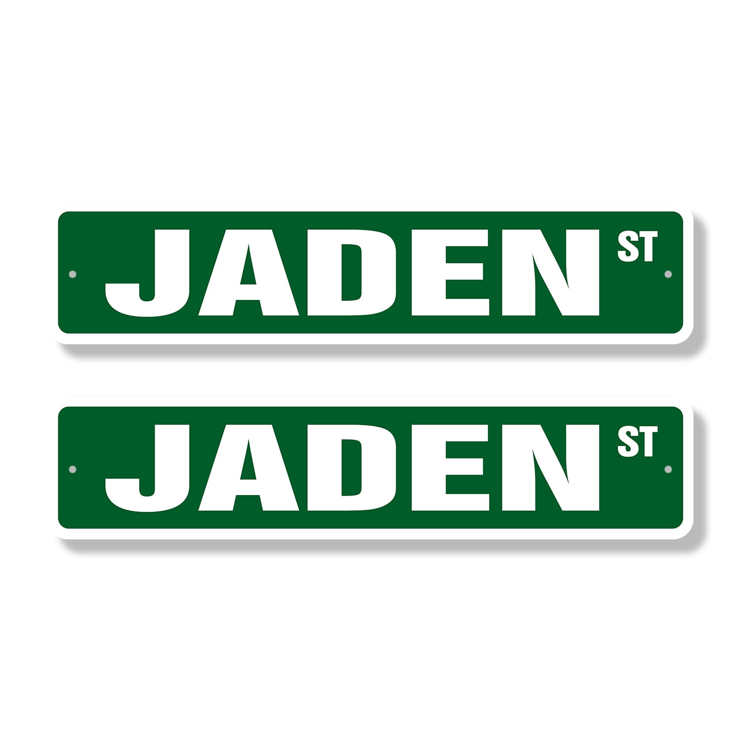 JADEN Classic Street Sign (2 Pack) Childrens Name Room Sign Road Sign ...