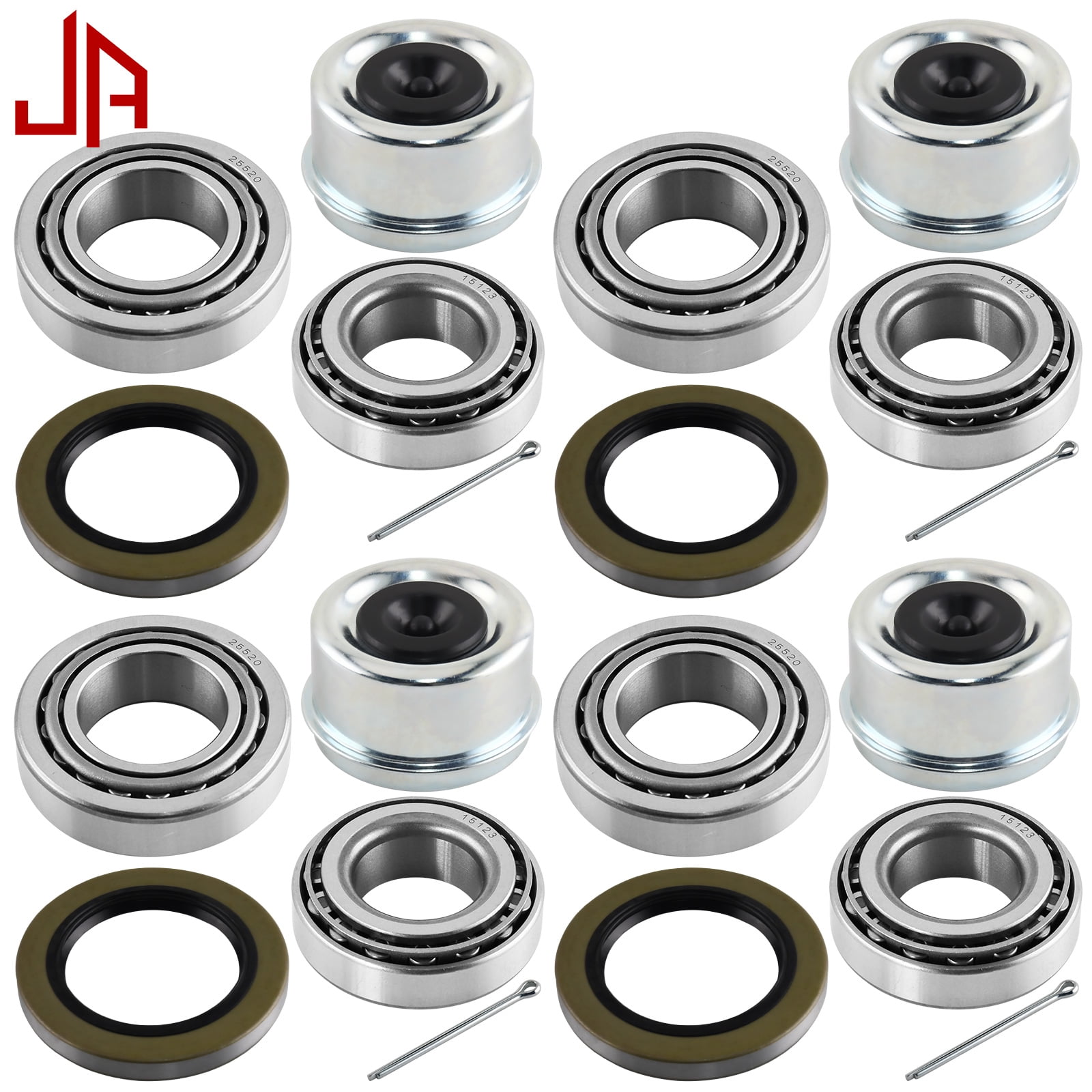 JADODE Trailer Hub Bearings Kits 25580/20 15123/15245 with 22333TB 10 ...