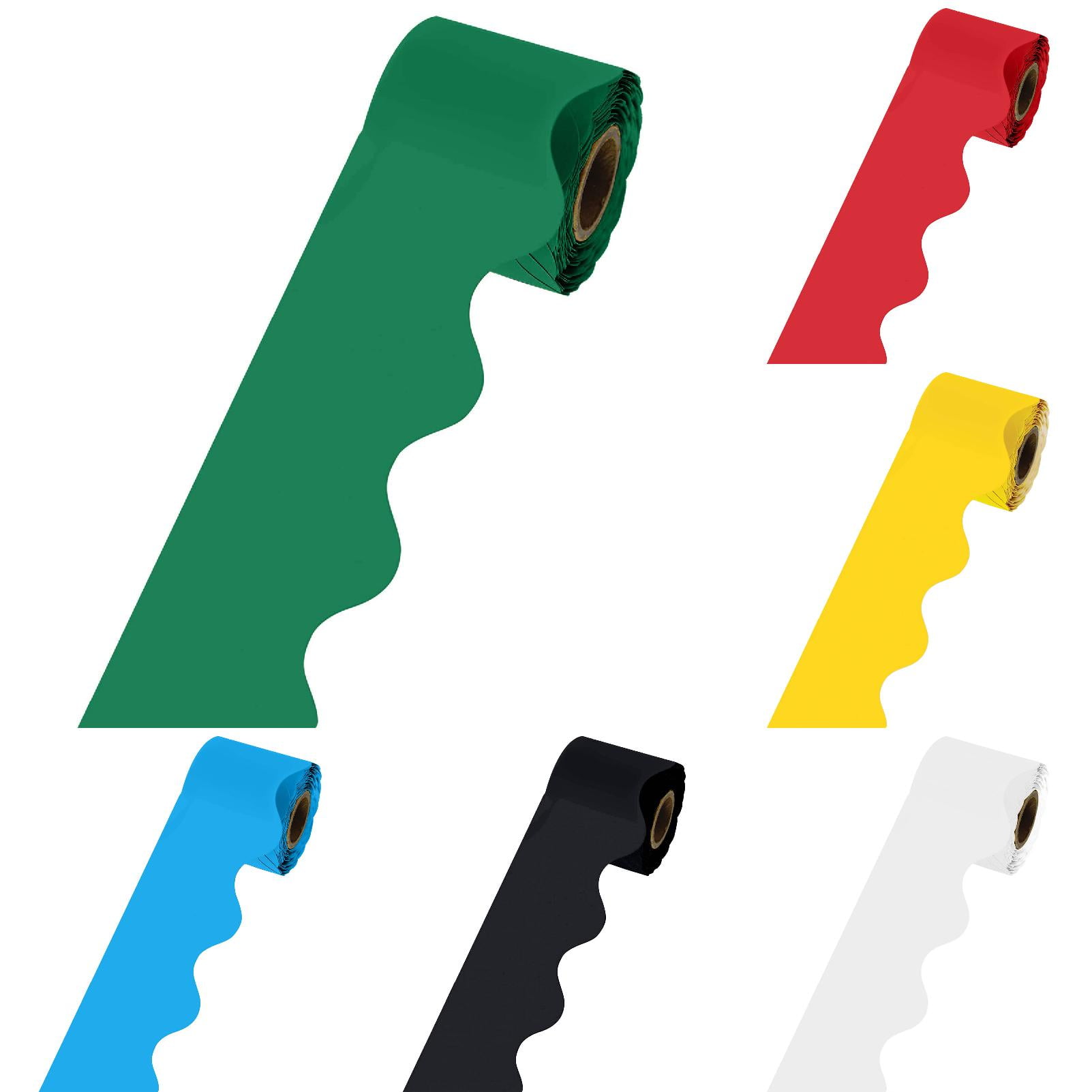 JADT Bulletin Board Borders, 8 Rolls Colorful Border Trim Set 8 Bright ...