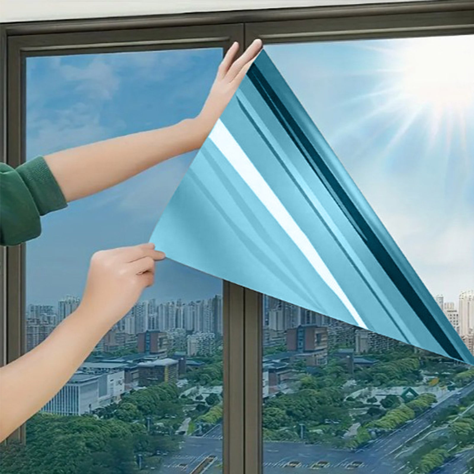 JADT One Way Window Film, Daytime Privacy Sun Blocking Reflective ...