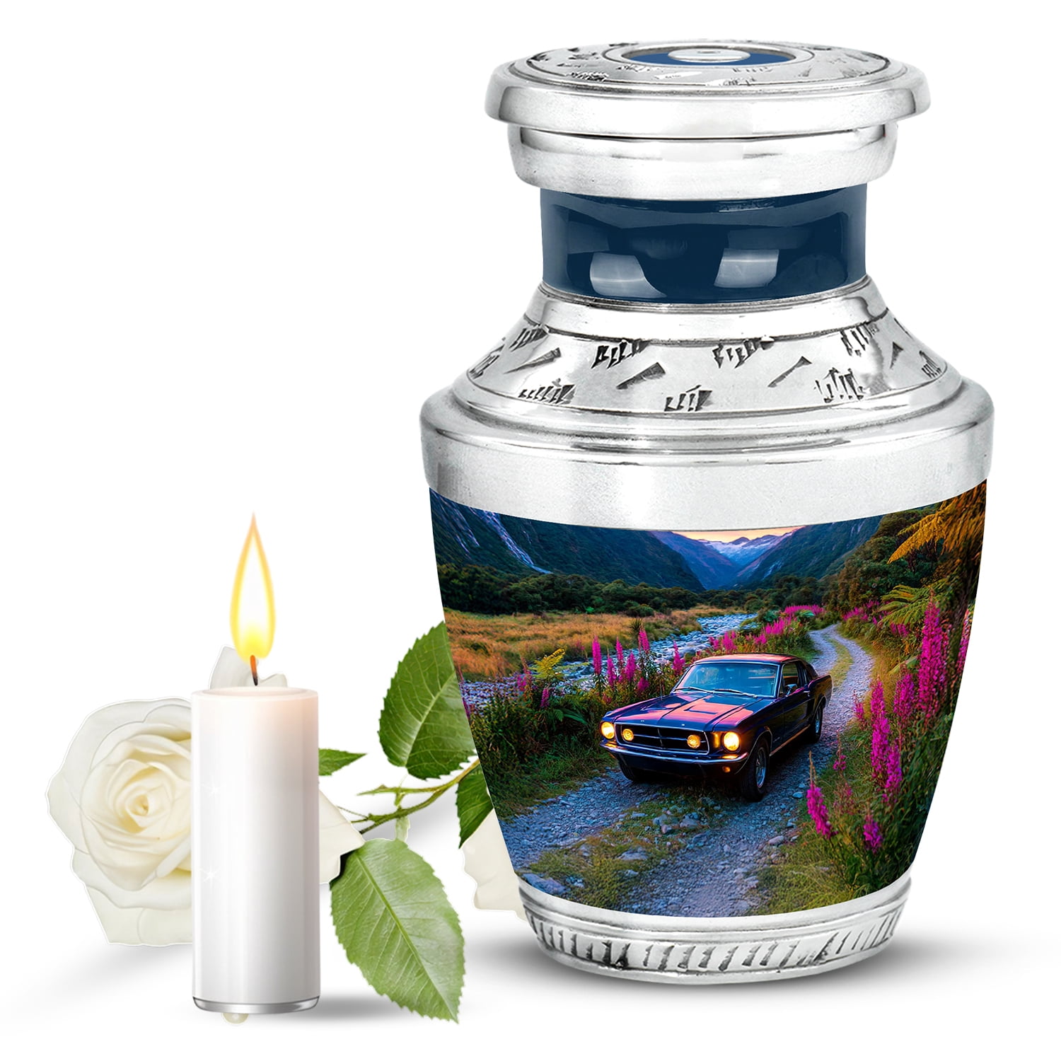 JAGASY Car Urn for Car Lover - Small Lavender Grass Urns for Human ...