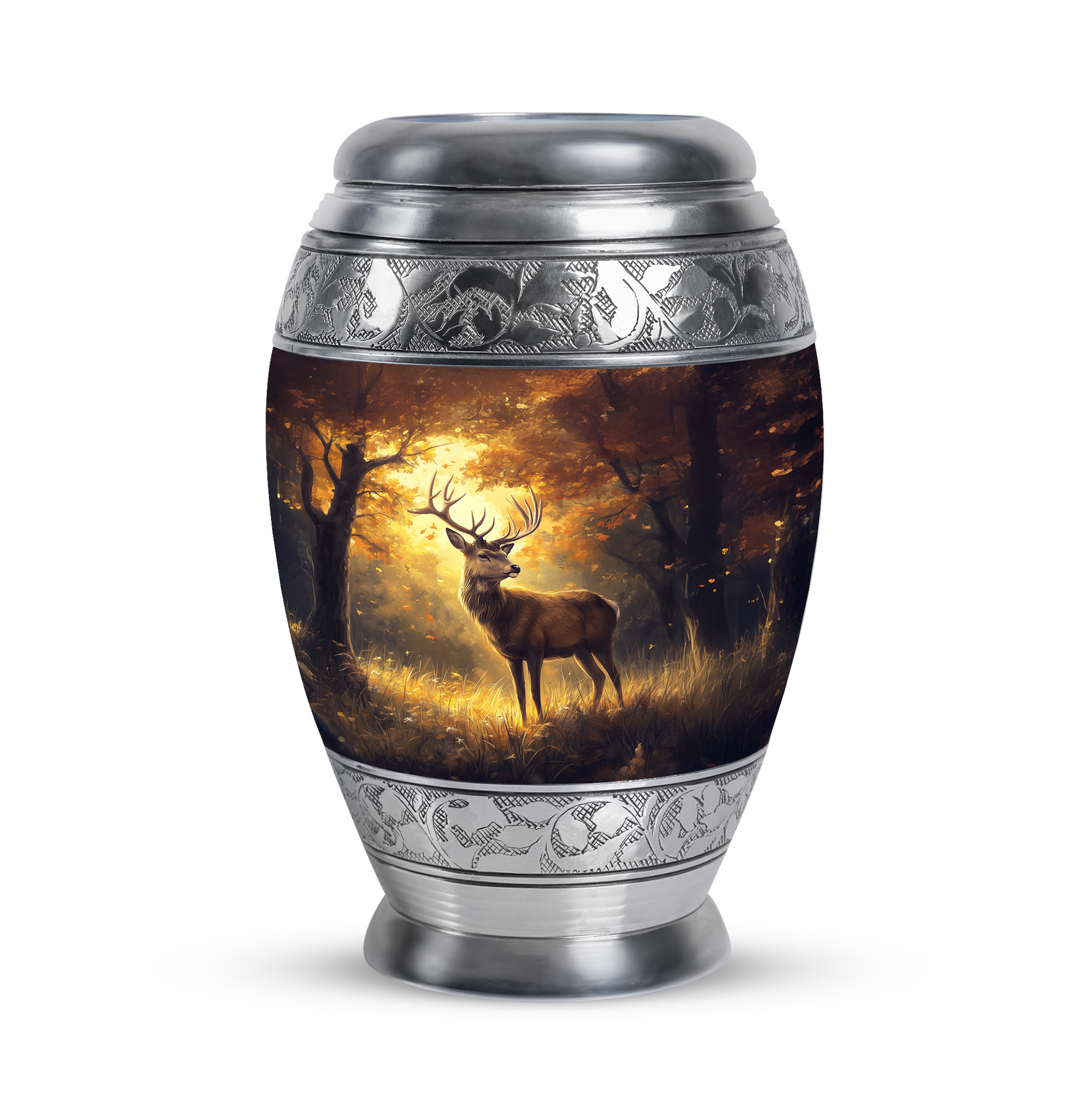 JAGASY Deer Memorial Tiny Urns for Human Ashes Keepsake - Brown Urn for ...